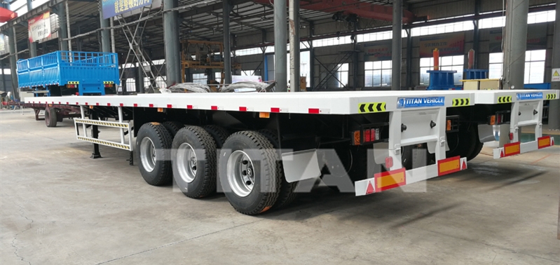 2 Axle Flatbed Trailer for Sale | Several Suspensions for Semi Trailer