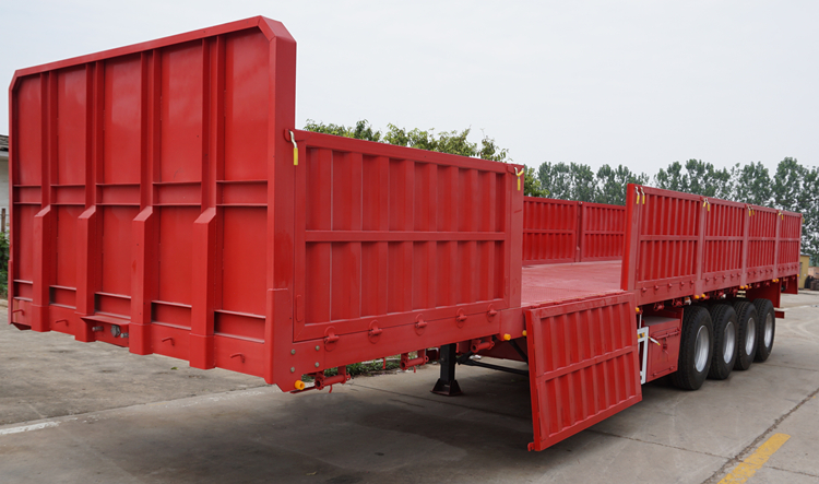 Drop side semi trailer vehicle structure - TITAN Vehicle