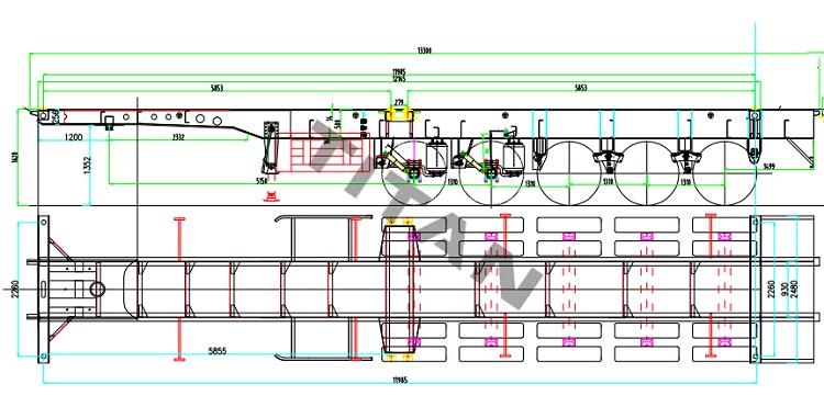 Basic Specifications of Container Chassis Semi Trailer