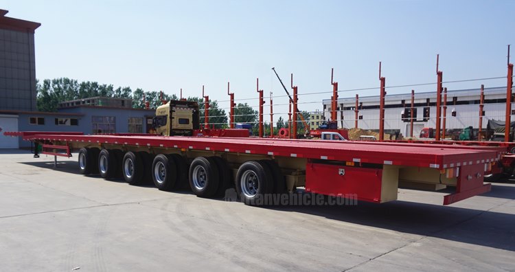 62M 6 Axle Telescopic Trailer for Sale in Vietnam