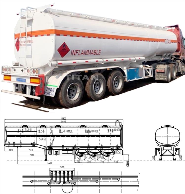 Fuel Tanker Trailer for Sale-Learn 45000 Liters Fuel Tanker Trailer ...