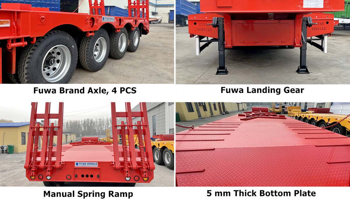 4 Axle Lowbed Price - 100 Ton Lowbed for Sale