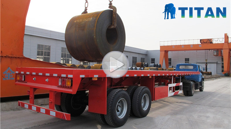 2 Axle Flatbed Semi Trailer for Sale in Kenya Nairobi - TITAN Vehicle