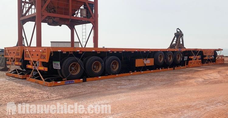 10 Units Tri Axle Trailer for Sale In Congo Banana | 40 Feet Flatbed ...