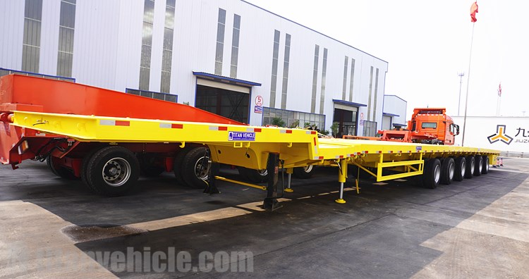 6 Axle 62 Meters Extendable Trailer for Blade will be Sent to Hai Phong ...