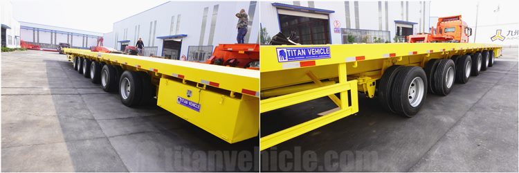 6 Axle 62 Meters Extendable Trailer for Blade will be Sent to Hai Phong ...