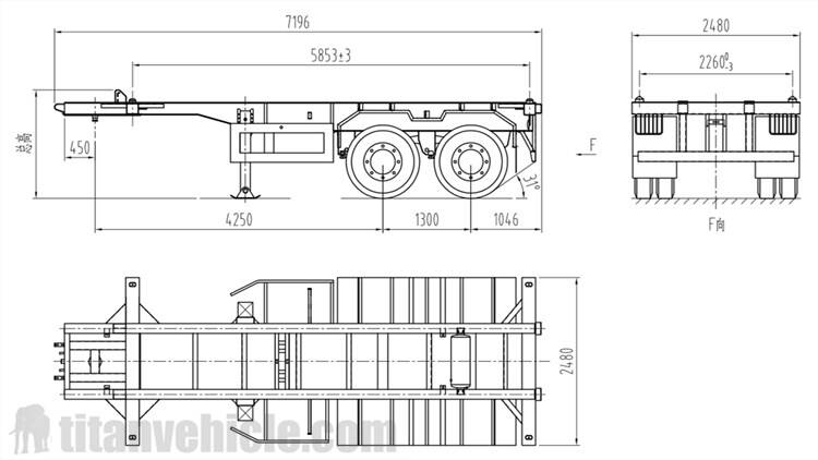 20Ft Container Chassis Trailer will be sent to Nigeria