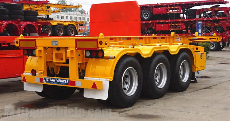 3 Axle 40ft Skeleton Trailer will be sent to Sudan khartoum