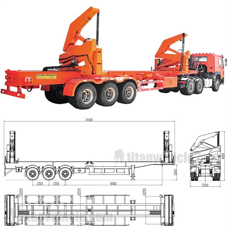40FT Container Side Loader Truck Trailer will be sent to Fiji