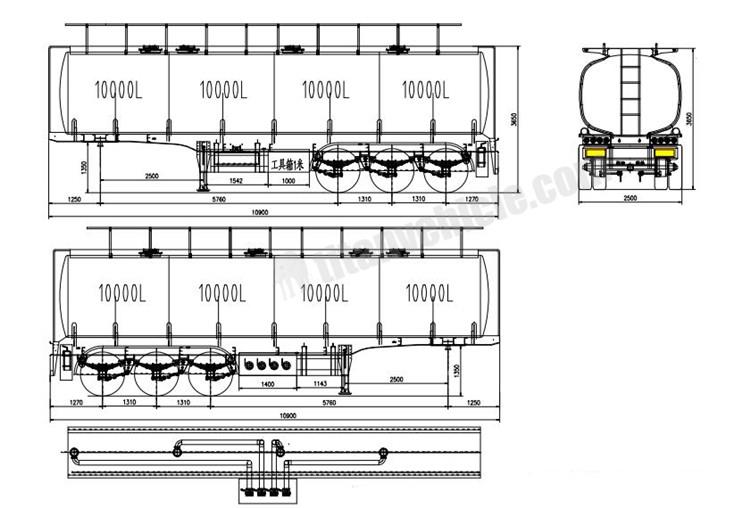 40000 Liters Aluminum Fuel Tank Semi Trailer will be sent to Zimbabwe