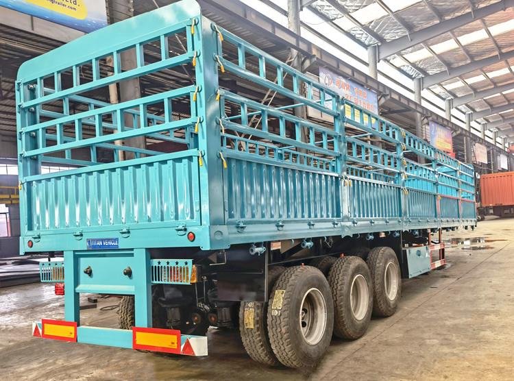 Tri Axle 60 Ton Stake Semi Trailer for Sale in Philippines