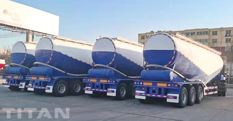 Tri Axle 55cbm Dry Bulk Tanker Trailer for Sale in Mozambique
