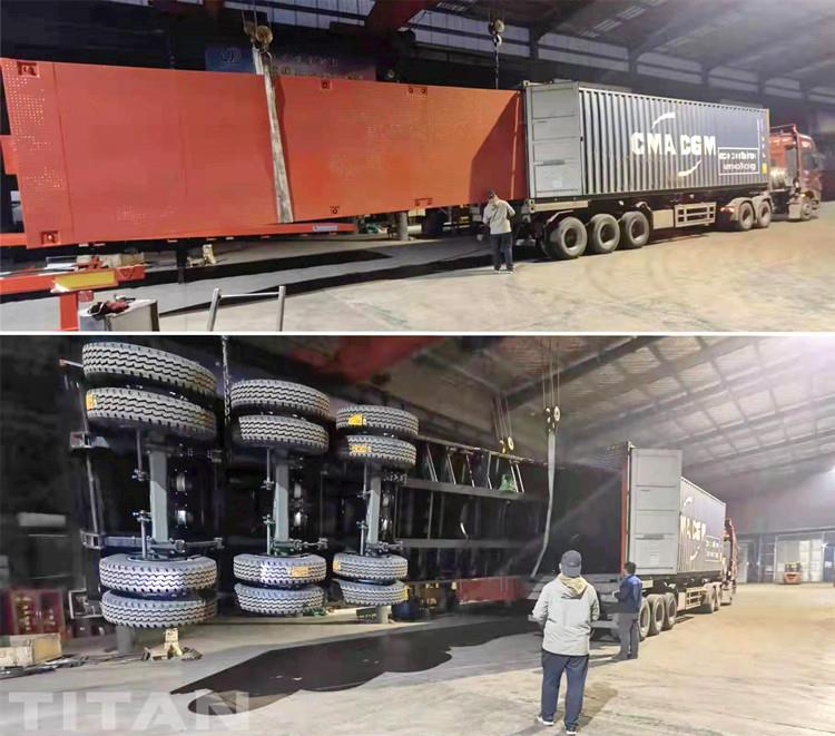 3 Axle 40 Foot Flatbed Tractor Trailer for Sale in Ghana