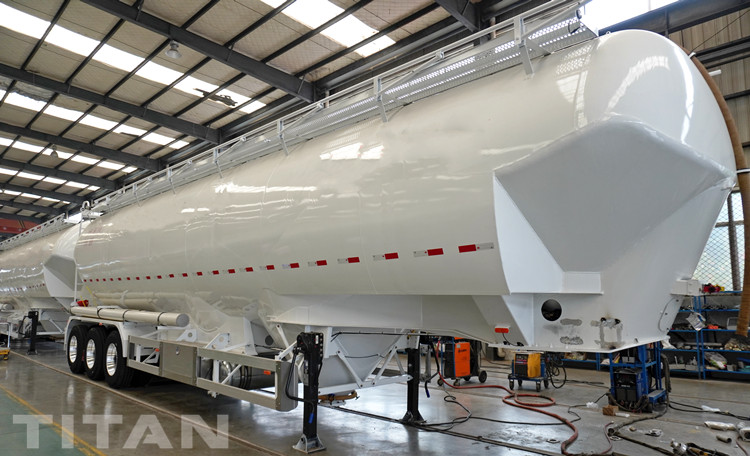 58cbm Wheat Flour Tanker Trailer for Sale in Zimbabwe