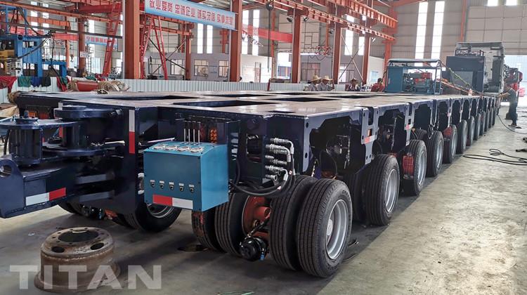 Hydraulic Multi Axle Modular Trailer for Heavy Equipment Transport for ...