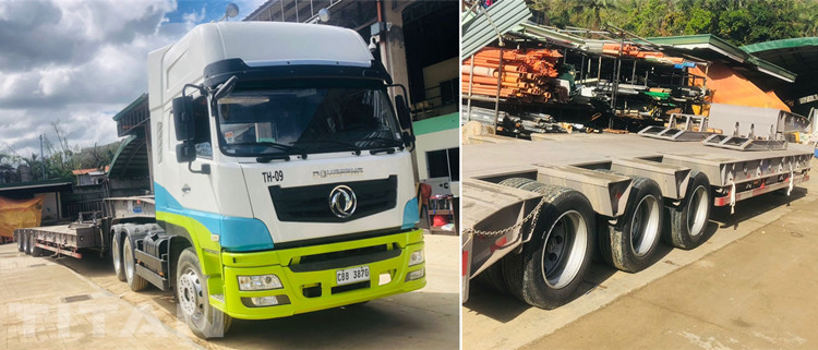 3 Axle 50 Tons Low Loader Trailer for Sale in Philippines