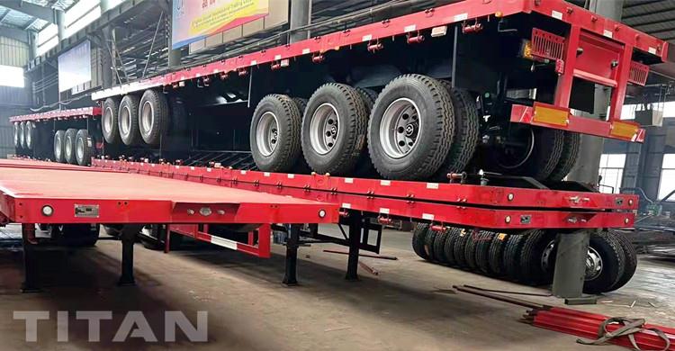 Multiple 3 Axle Truck with Flatbed Trailers for Sale in Uganda