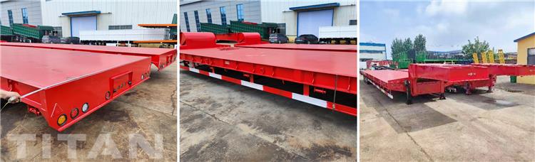 Tri Axle 80T Low Loader Trailer for Sale In Papua New Guinea