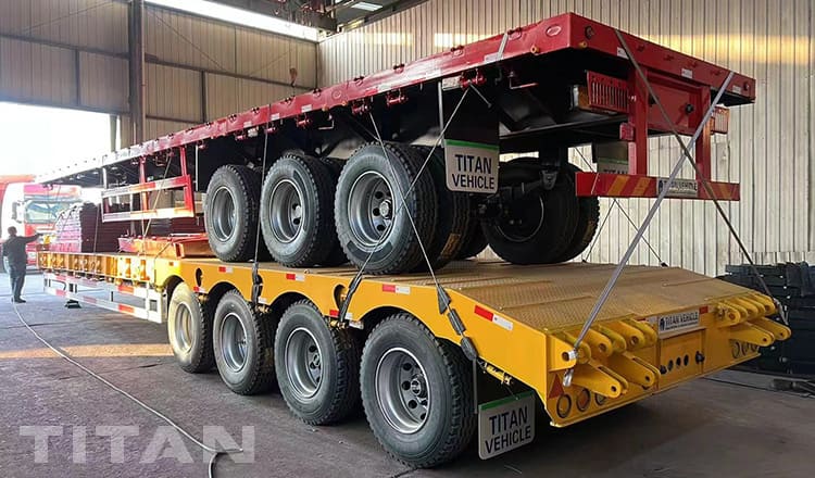 3 Axle Low Loader Semi Trailer and Tri Axle Side Wall Semi Trailer for ...