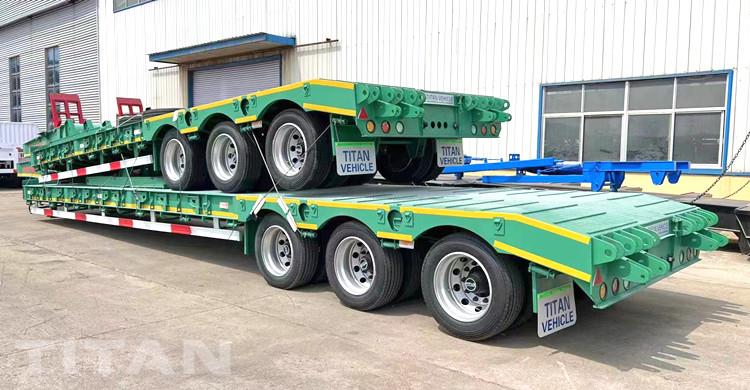 Tri Axle Low Loader Trailers for Sale in Indonesia