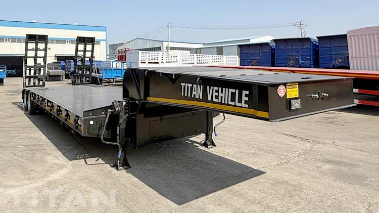 2 Axle Low Bed Trailer Price in Indonesia