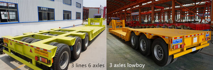 Used Lowboy Trailer for Sale 100/150 Tons Removable Gooseneck in Ghana