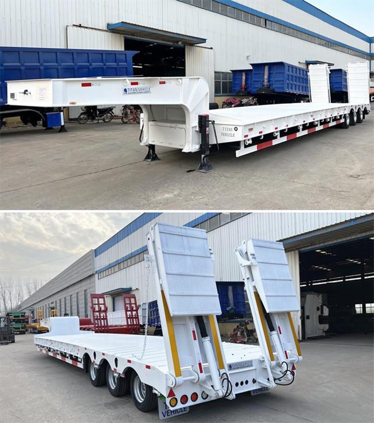Different types of Lowbed Trailers for heavy equipment and special ...