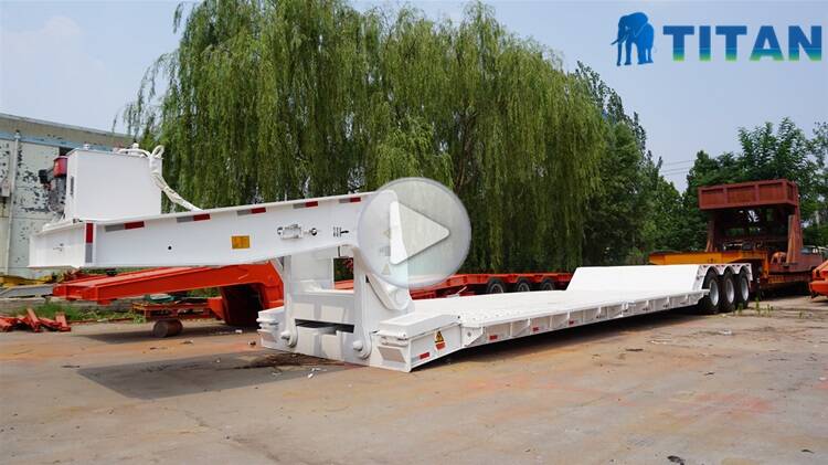 80 Ton Lowboy Semi Trailer | Detachable Gooseneck Trailers For Sale