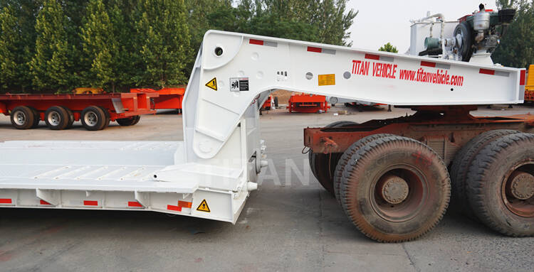 80 Ton Lowboy Semi Trailer | Detachable Gooseneck Trailers For Sale