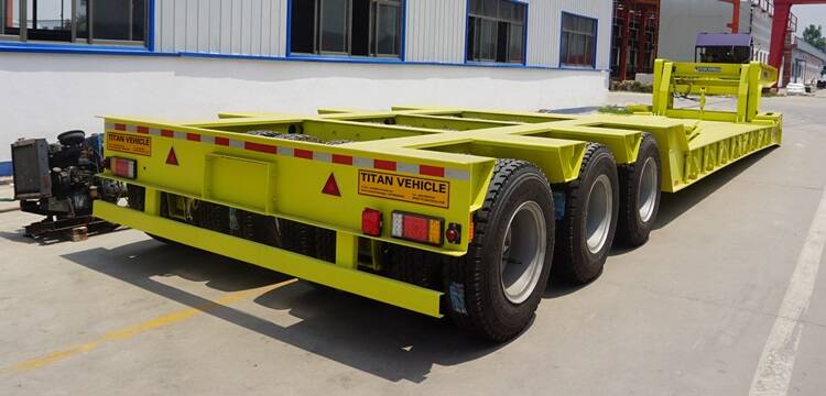 Heavy Duty Lowboy Trailer | Hydraulic Low bed Trailer-TITAN VEHICLE