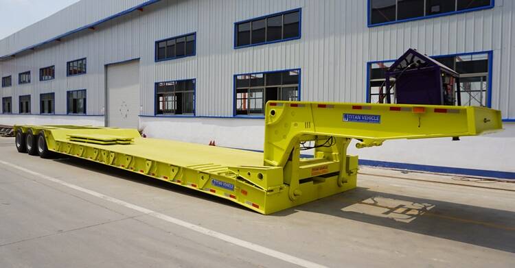 Heavy Duty Lowboy Trailer | Hydraulic Low bed Trailer-TITAN VEHICLE