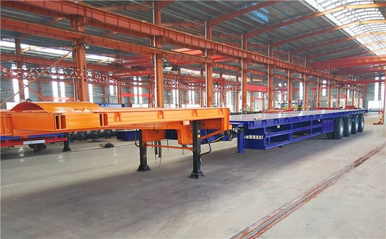 Extendable Lowbed Trailer | Telescopic Low Bed Semi Trailer For Sale