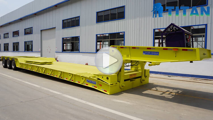 130 ton hydraulic multi axles front loading low bed loader trailer by ...
