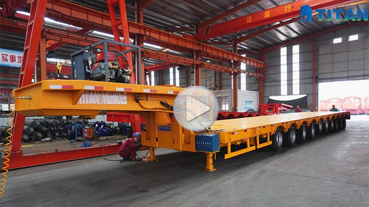 10 Axle Extendable Lowbed Semi Trailer for Sale Price in Vietnam