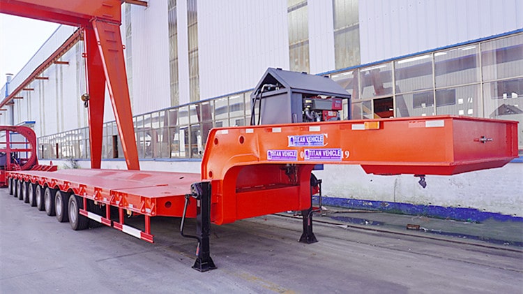 9 Axle Extending Low Loader Trailers for Sale in Vietnam