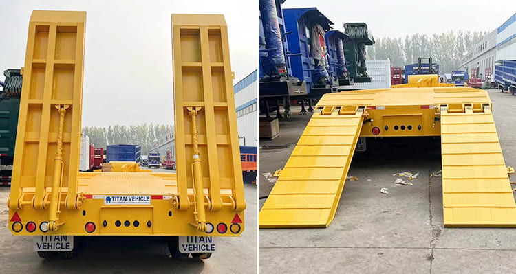 6 Axle 60 Ton Low Bed Trailer Price - China Lowbed Truck Trailer