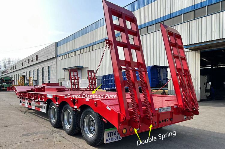 80T 3 Axle Semi Low Loader Trailer | Low Loader Truck for Sale in Botswana