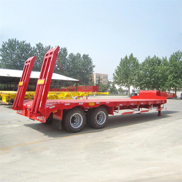 2 Axle 40 Ton Lowbed Semi Trailer for sale -TITAN Vehicle