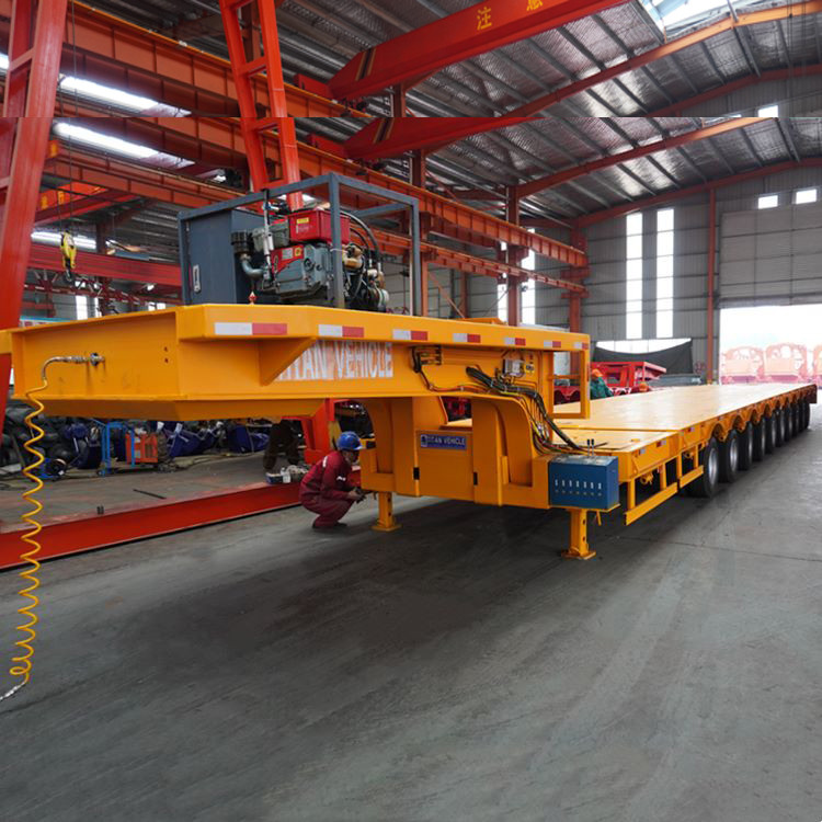 10 Axle Extendable Lowbed Semi Trailer for Sale Price in Vietnam