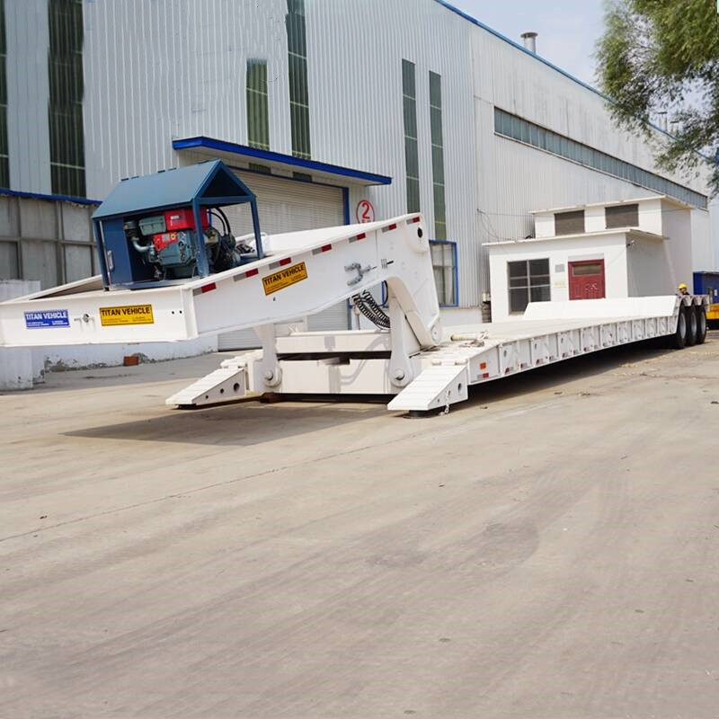 120ton Removable Gooseneck Semi Trailer for Sale in Zambia