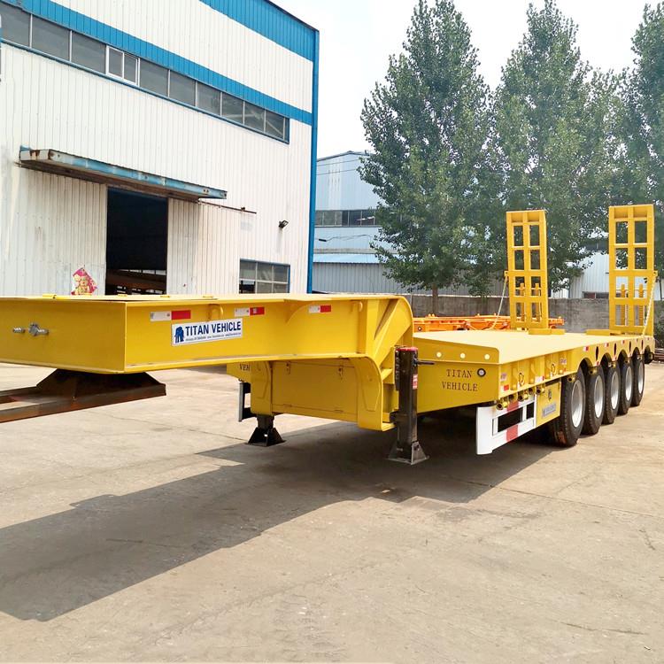 5 Axle Lowbed Trailer with a Capacity of 100tons and 120tons